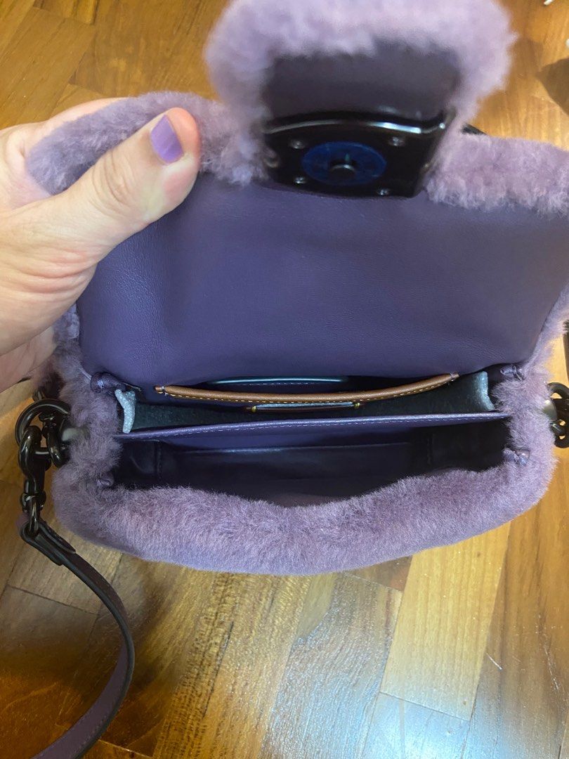 Coach Shearling Mini Tabby, Women's Fashion, Bags & Wallets, Cross-body ...