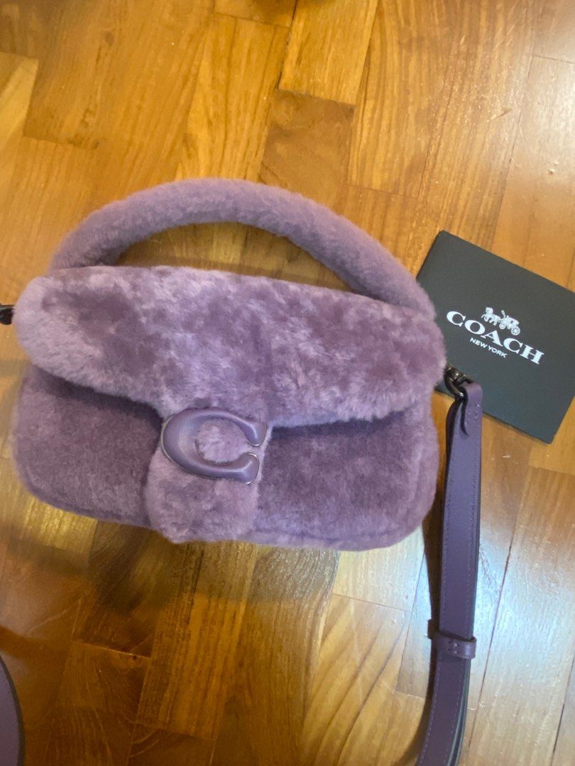 Coach Shearling Mini Tabby, Women's Fashion, Bags & Wallets, Cross-body ...