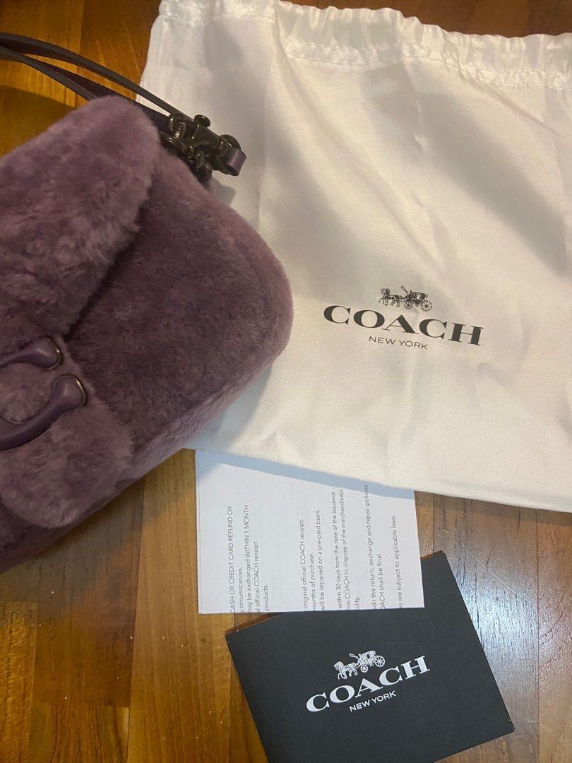 Coach Shearling Mini Tabby, Women's Fashion, Bags & Wallets, Cross-body ...