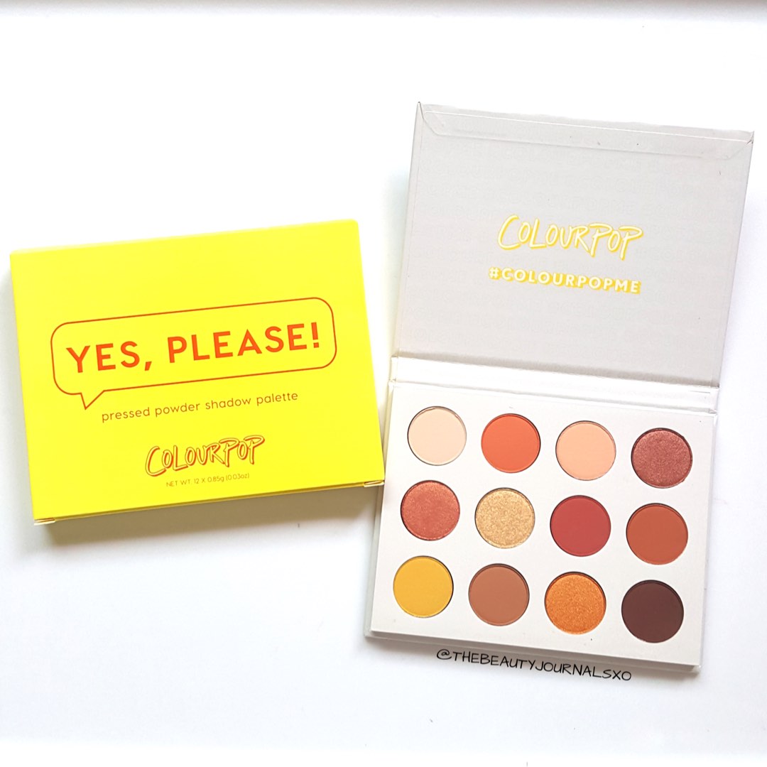 colourpop yes, please! pressed powder shadow palette, Beauty & Personal ...
