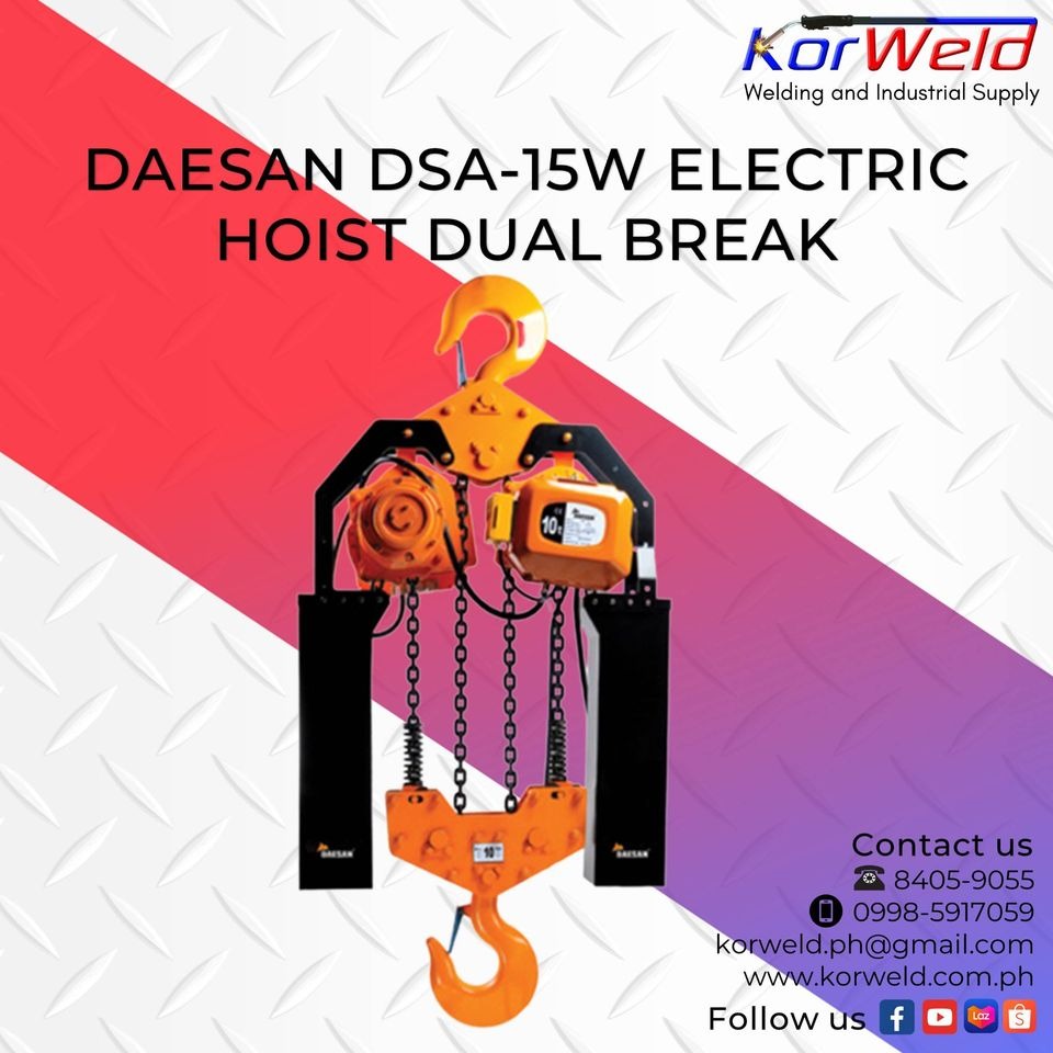Daesan Electric Hoist (Dual Break) DSA-15W on Carousell