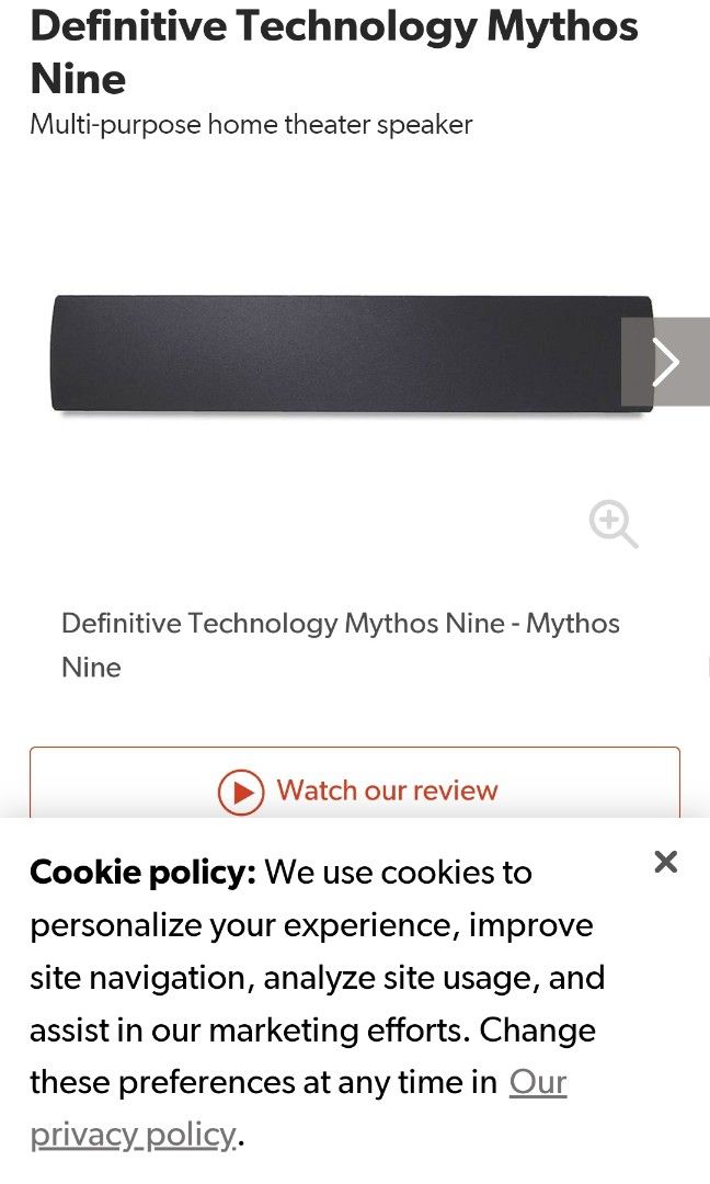 Definitive Mythos Nine center speaker, Audio, Soundbars, Speakers ...