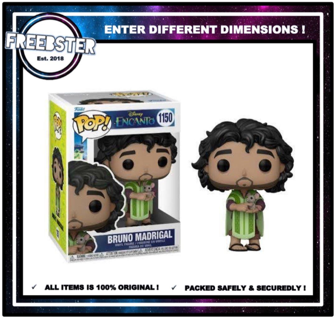 Disney Encanto Funko Pop (Bruno Madrigal Funko Pop Regular) 4 Inches ...