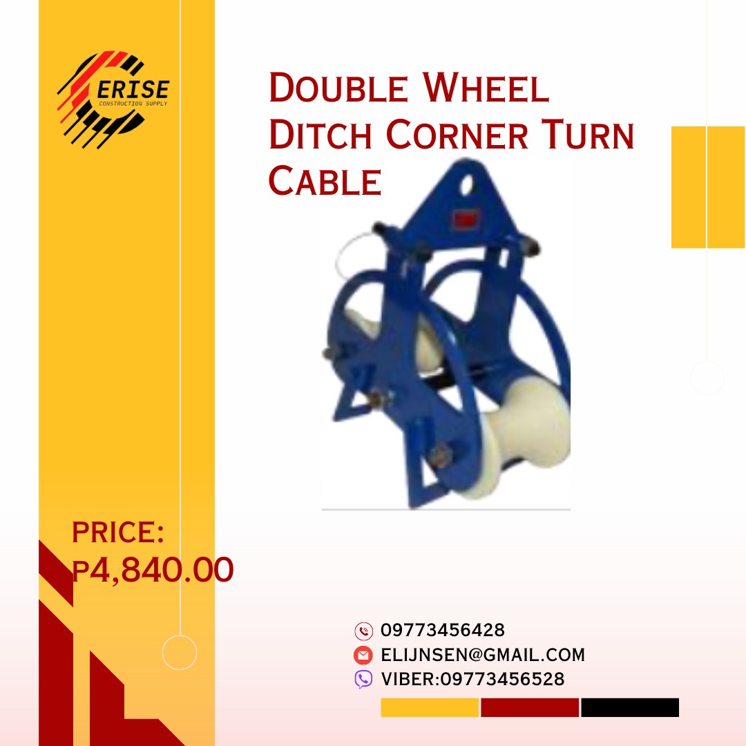 DOUBLE WHEEL DITCH CORNER TURN CABLE, Commercial & Industrial ...