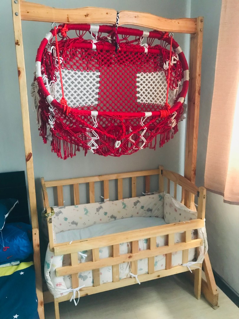 Duyan with wood stand 2in1 on Carousell