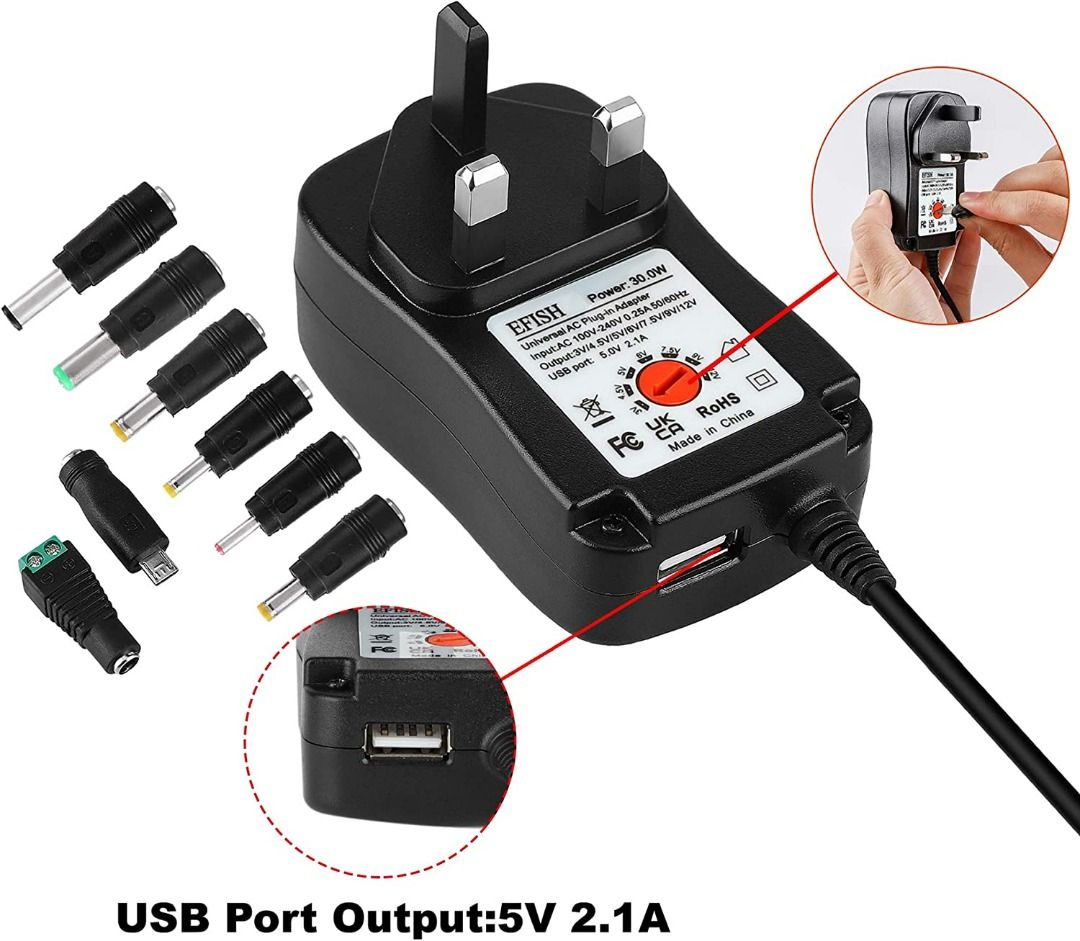 EFISH International Power Adapters Multifunctional Portable Power ...