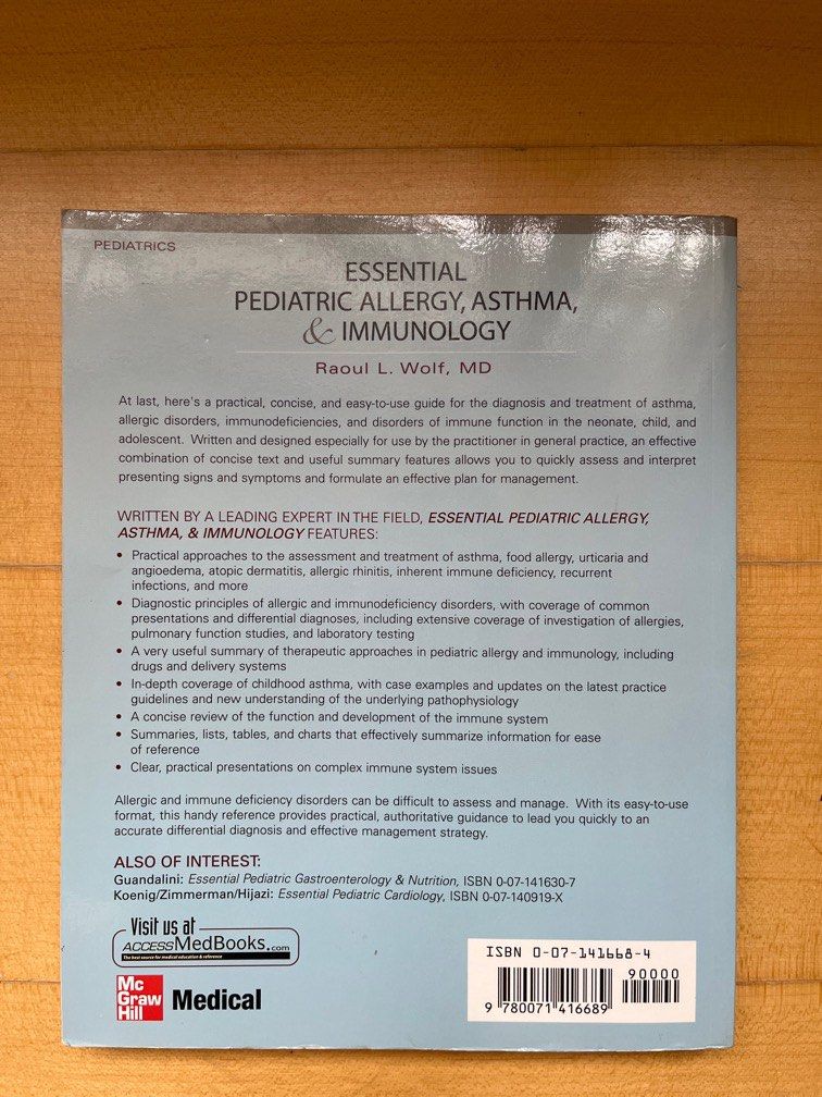 Essential Paediatric Allergy, Asthma and Immunology, Hobbies & Toys ...
