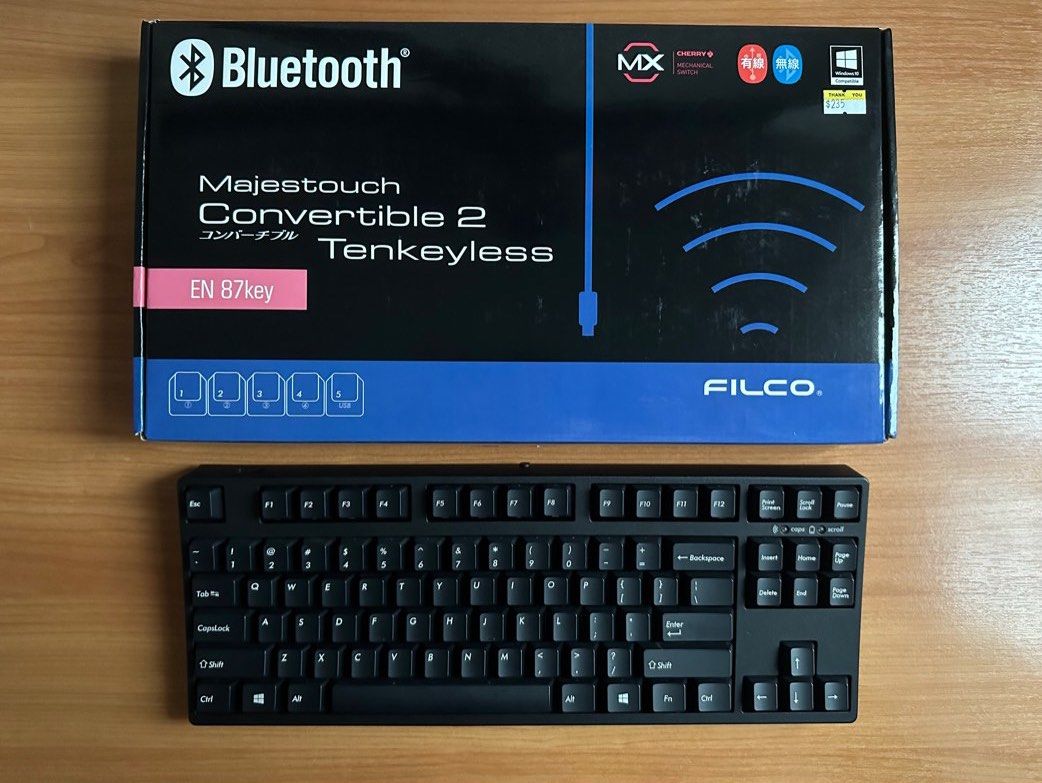 Filco Majestouch Convertible 2 Tenkeyless Black With Cherry MX Brown ...