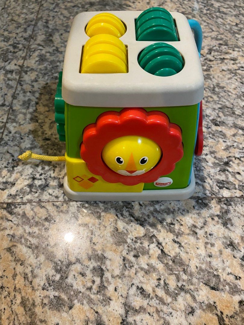 Fisher Price Take and Turn Activity Cube, Multicolor Baby Toy, Babies ...
