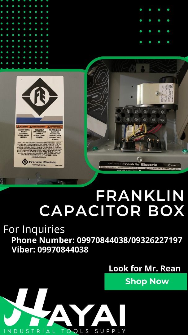Franklin Capacitor Box, Commercial & Industrial, Industrial Equipment ...