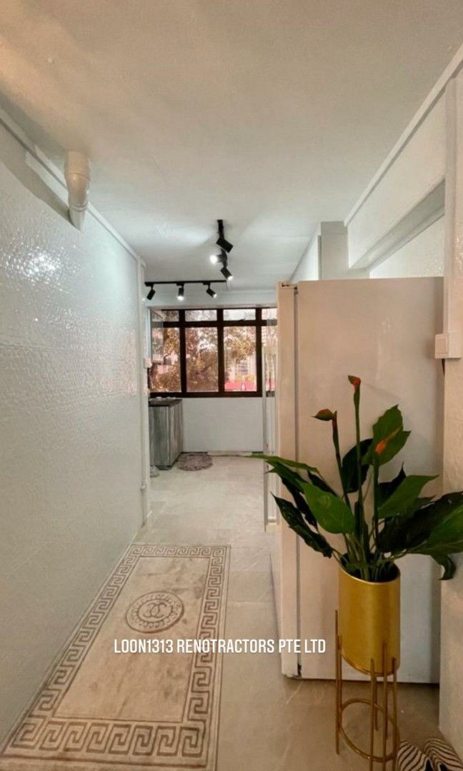 Full Reno 3 Room HDB Kitchen Tiles Works + Carpentry Works Completed ...