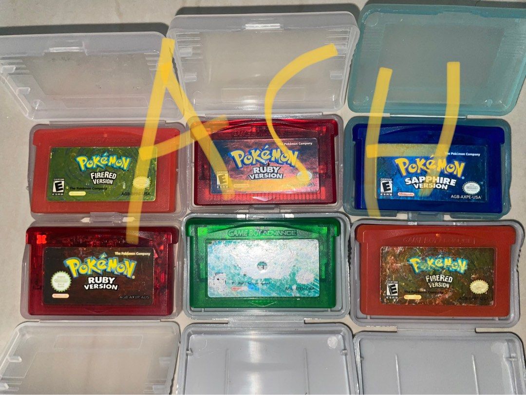 Gameboy Advance Pokemon Carts on Carousell