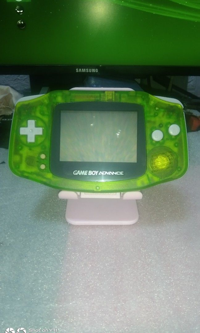 GameBoy Advance (Transparent Green), Video Gaming, Video Game Consoles ...