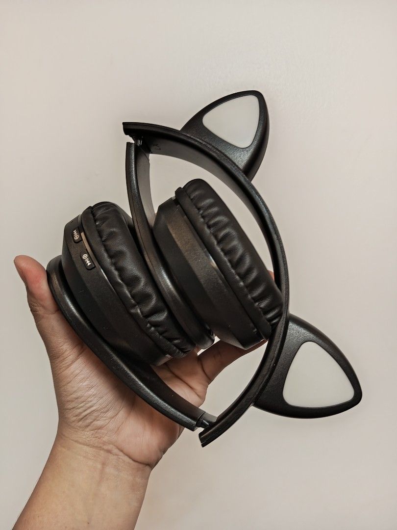 Gigaware Cat Ear Headset LX-B39B Wireless Bluetooth RGB (Pink / Black ...