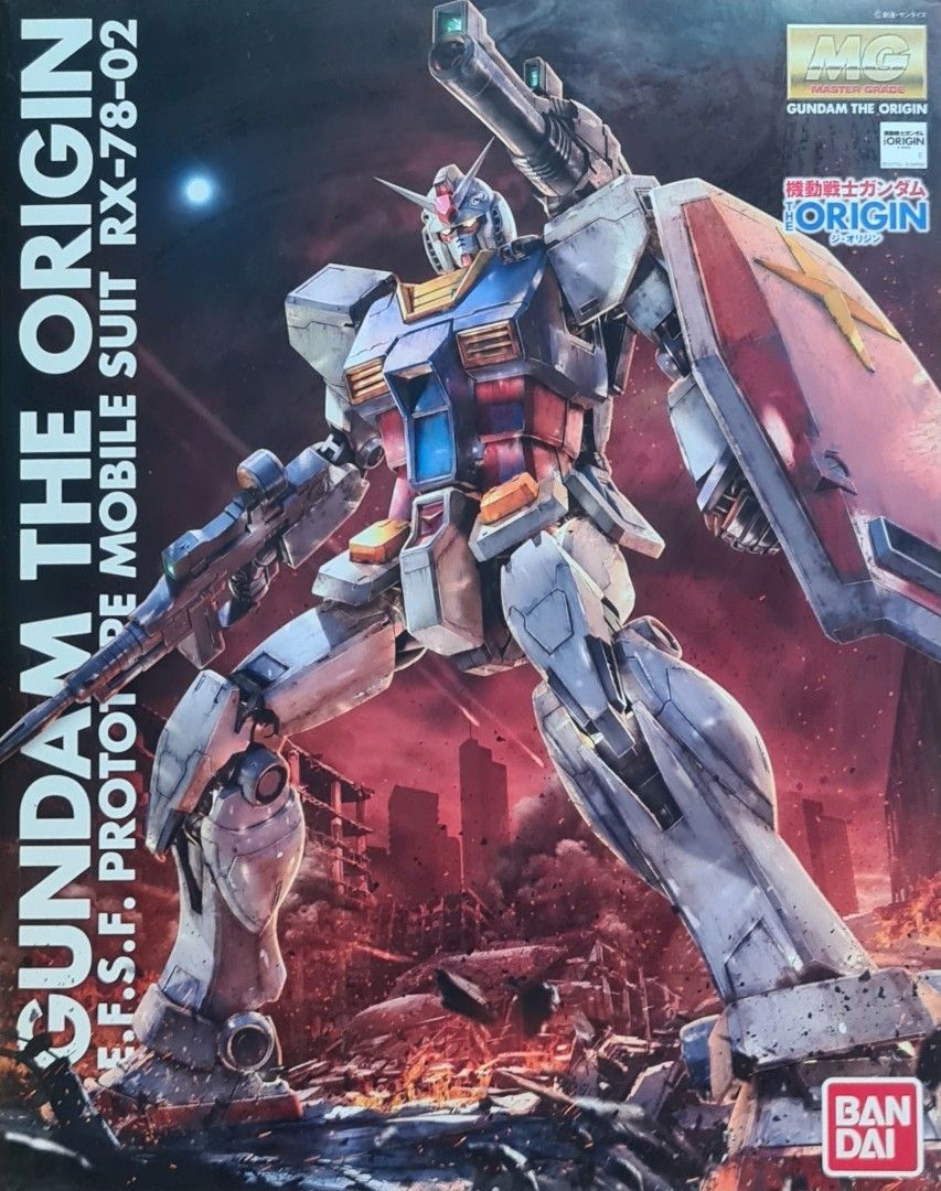 GUNDAM THE ORIGIN E.F.S.F. PROTOTYPE MOBILE SUIT RX-78-02, Hobbies ...