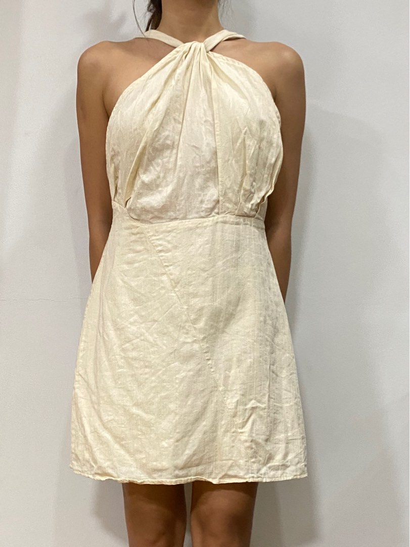 Halter beach dress, Women's Fashion, Dresses & Sets, Dresses on Carousell