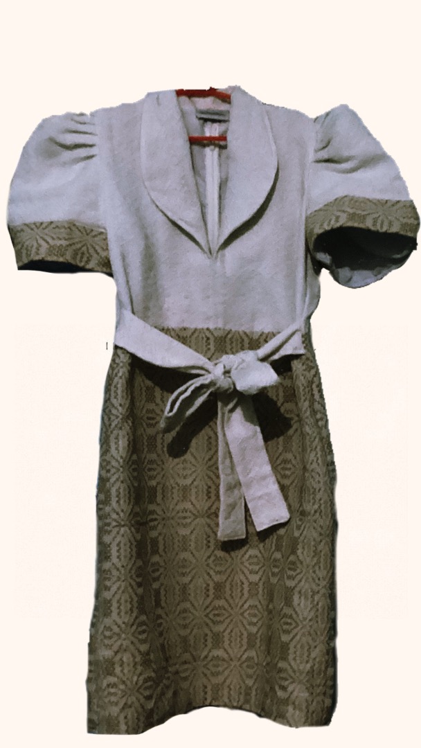 Handwoven beauty dress (inabel dress) / Filipiniana on Carousell
