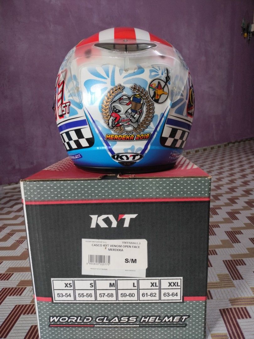 Helmet Kyt 61 edition merdeka, Auto Accessories on Carousell