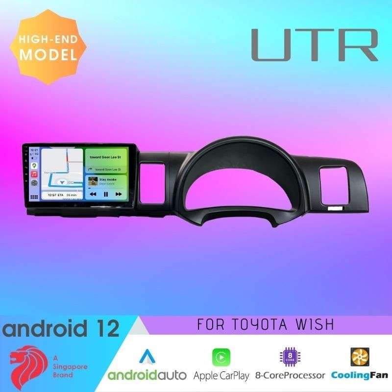 HIGH-END LATEST TOYOTA WISH 10.1 INCH 10.4 INCH 8 CORE ANDROID 12 ...
