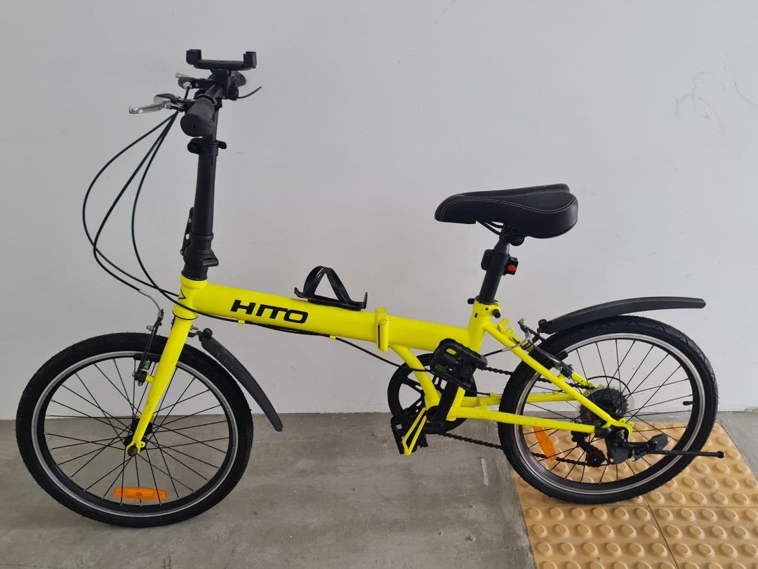 Hito Foldable bike - Yellow, Sports Equipment, Bicycles & Parts, Bicycles on Carousell