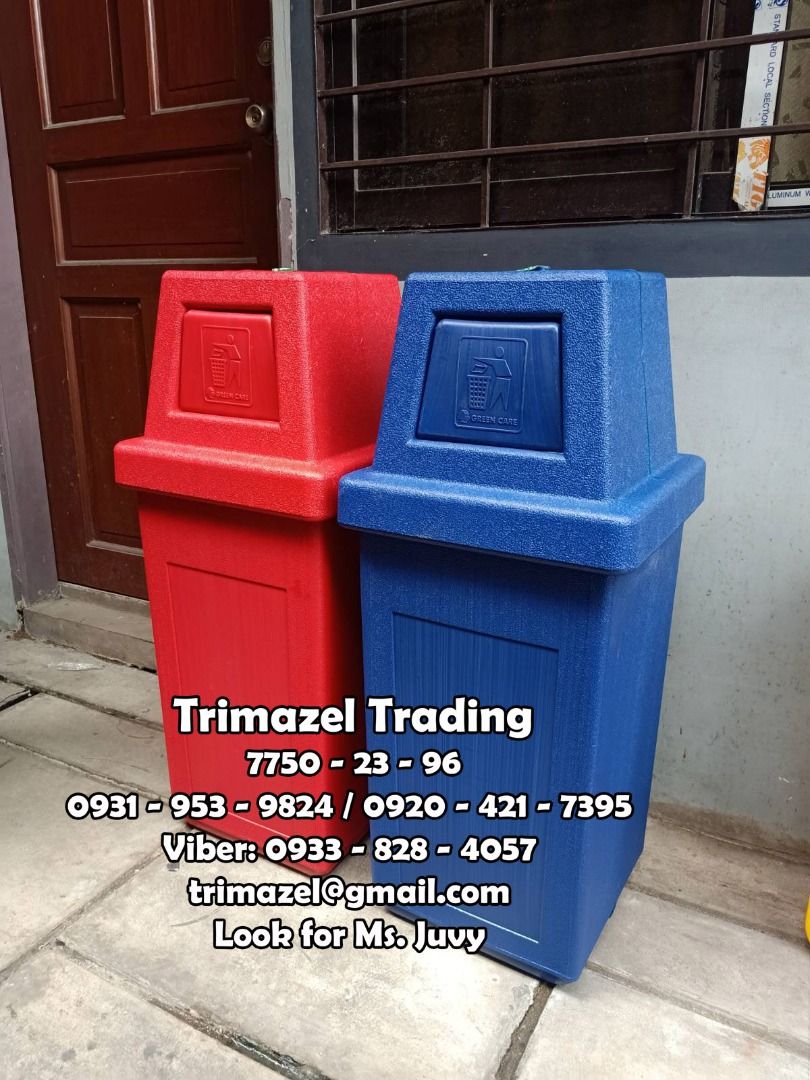 HOODED TRASH BIN, Furniture & Home Living, Cleaning & Homecare Supplies ...