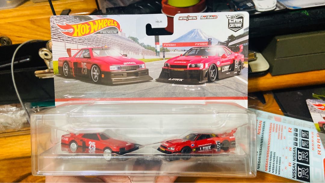Hot wheels Premium Metal Real Riders Car Culture 2 Cars Pack Nissan ...