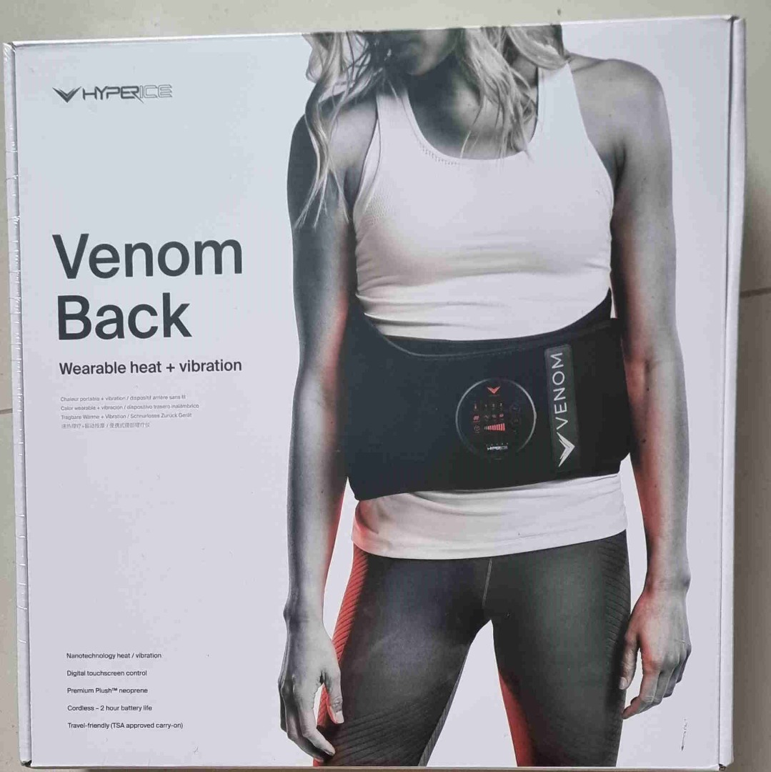 Hyperice Venom Back Heat and Vibration Massage Device, Health ...