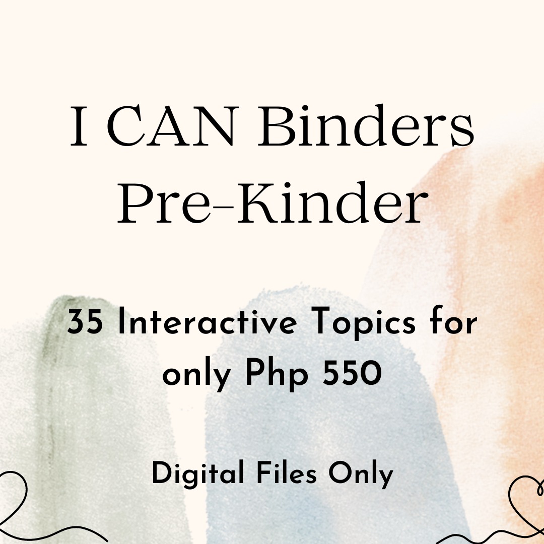 I Can Binder for Preschoolers on Carousell