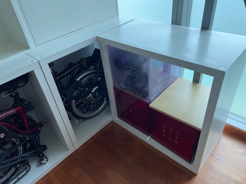Ikea Kallax Shelving for trifold bicycles Brompton specific, Furniture & Home Living, Furniture ...