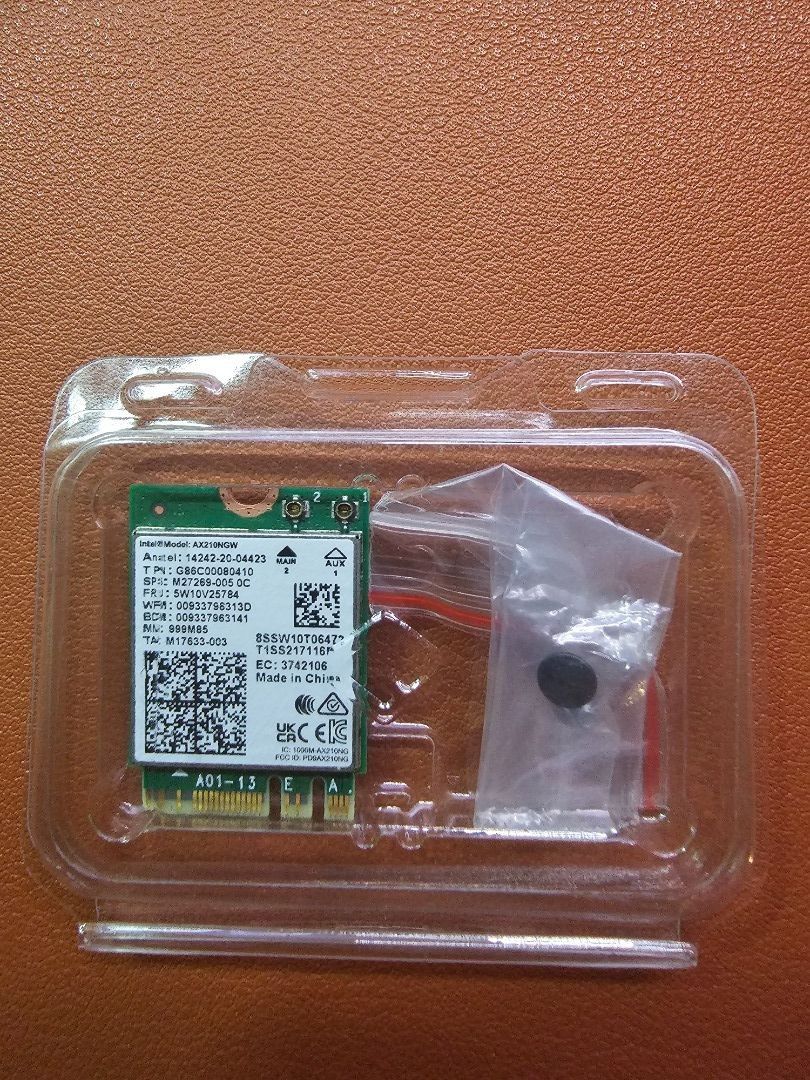 Intel AX210 WI-FI 6E Bluetooth 5.2 Dual Band 3000Mbps M.2 Wireless Card ...