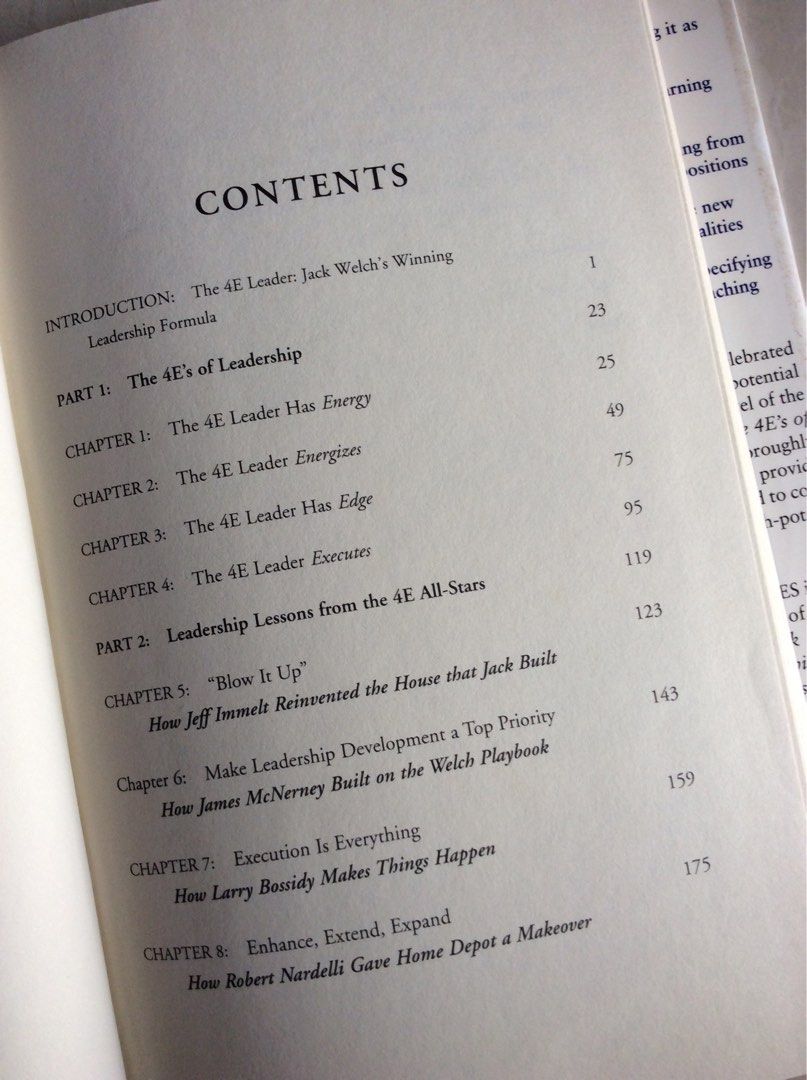 Jack Welch And The 4E'S Of Leadership, Hobbies & Toys, Books ...