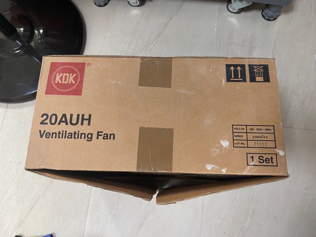 KDK 20AUH Exhaust Fan Wall Mount Ventilating Fan, TV & Home Appliances ...