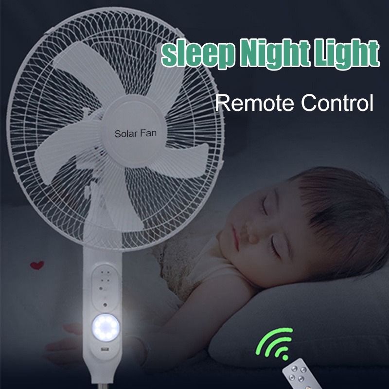 KEELAT Outdoor Solar Fan Floor Fan Strong Wind 38dB Quiet Oscillating ...