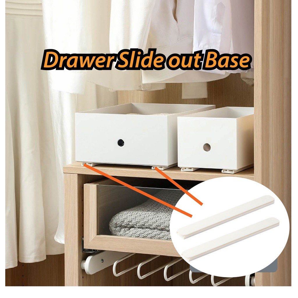 KS08 - 2psc Base-Drawer slide out DIY pull out drawer base cabinet ...
