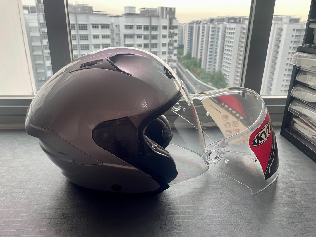 KYT NFJ Helmet , Motorcycles, Motorcycle Accessories on Carousell