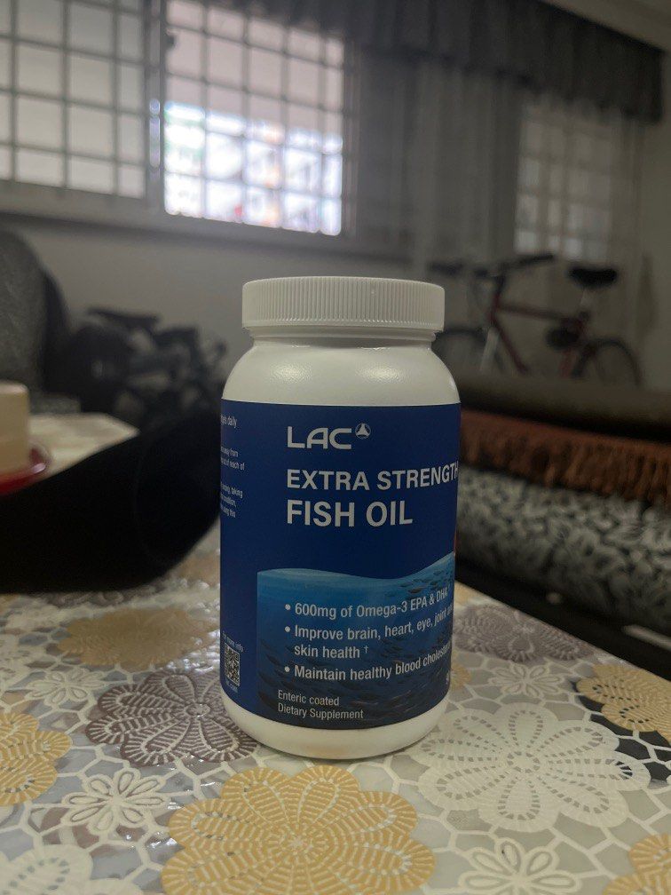 LAC Extra Strength Fish Oil, Health & Nutrition, Health Supplements ...