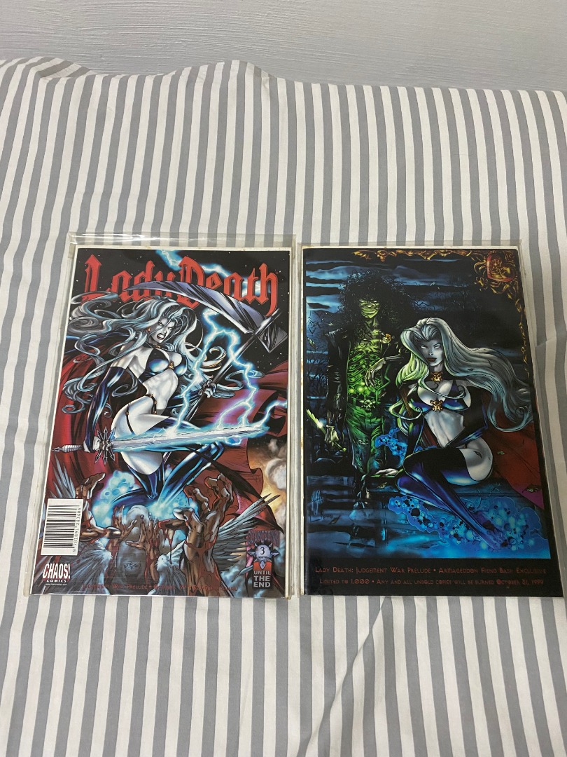 LADY DEATH: JUDGEMENT WAR PRELUDE #1 (SET) (CHAOS COMICS), Hobbies ...