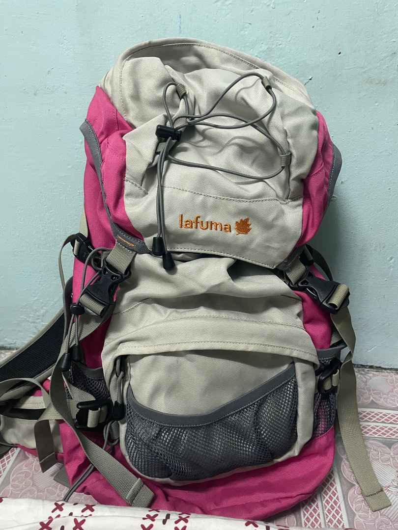 Lafuma backpack 行山護脊背囊(粉紅色）女裝, 女裝, 手袋及銀包, 背囊 - Carousell
