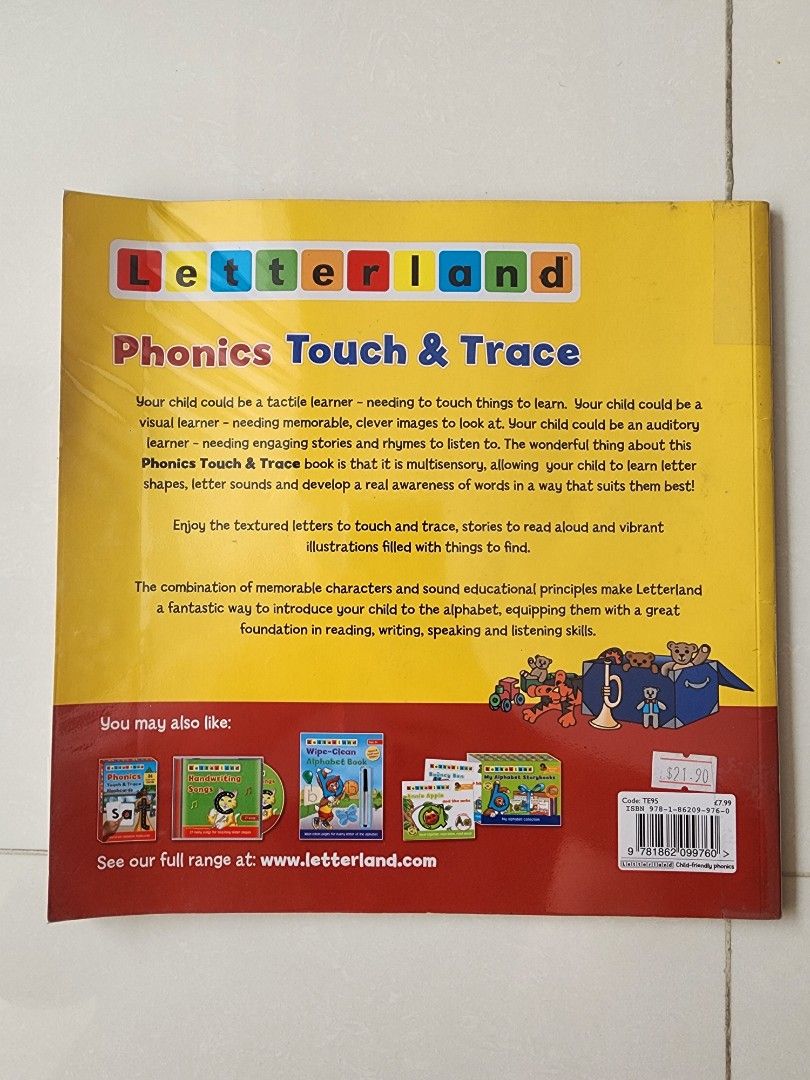 Letterland Phonics Touch and Trace, Hobbies & Toys, Books & Magazines ...