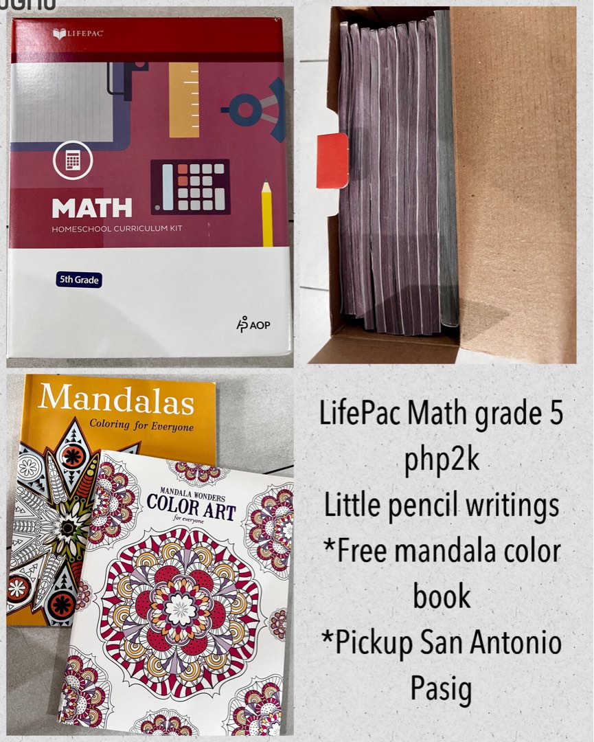 Life Pac grade 5 Math, Hobbies & Toys, Books & Magazines, Textbooks on ...