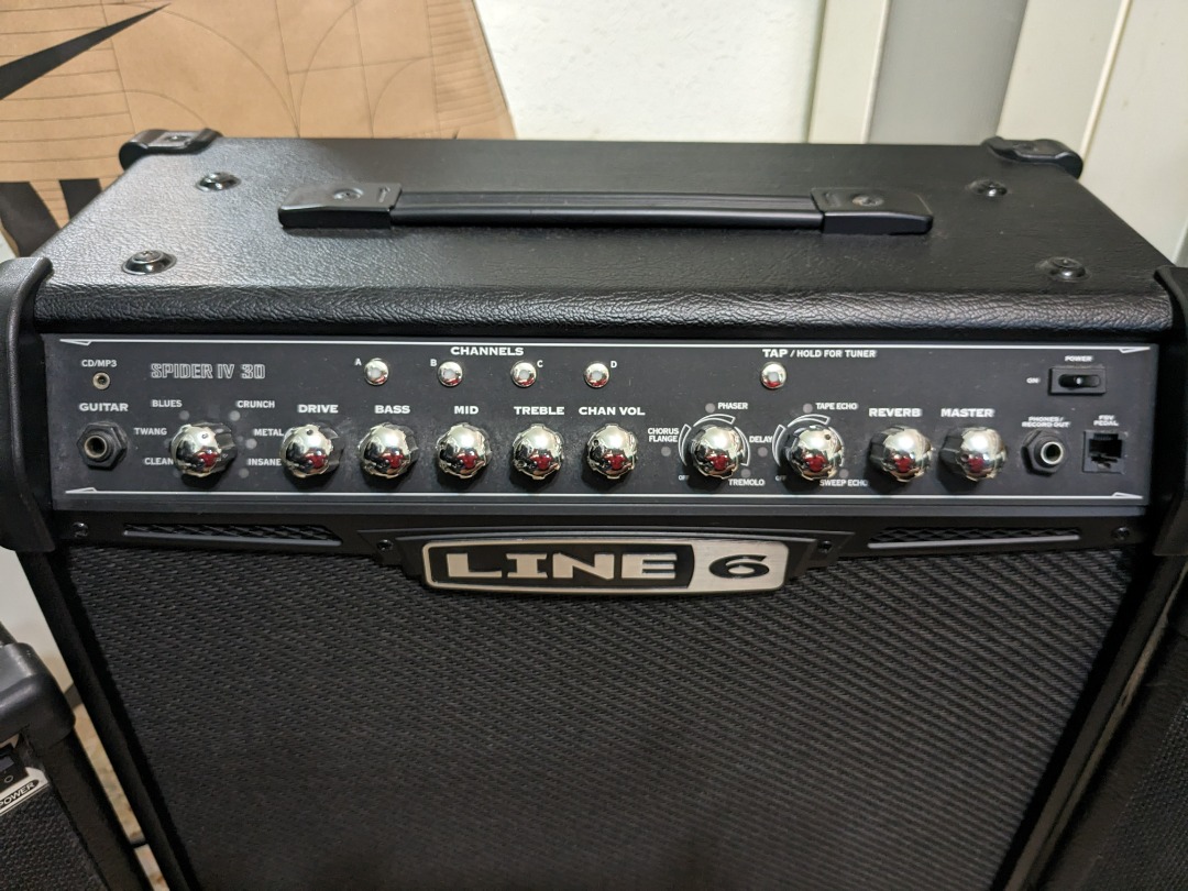 Line 6 Spider IV 30 Watt Guitar Amplifier, Hobbies & Toys, Music ...