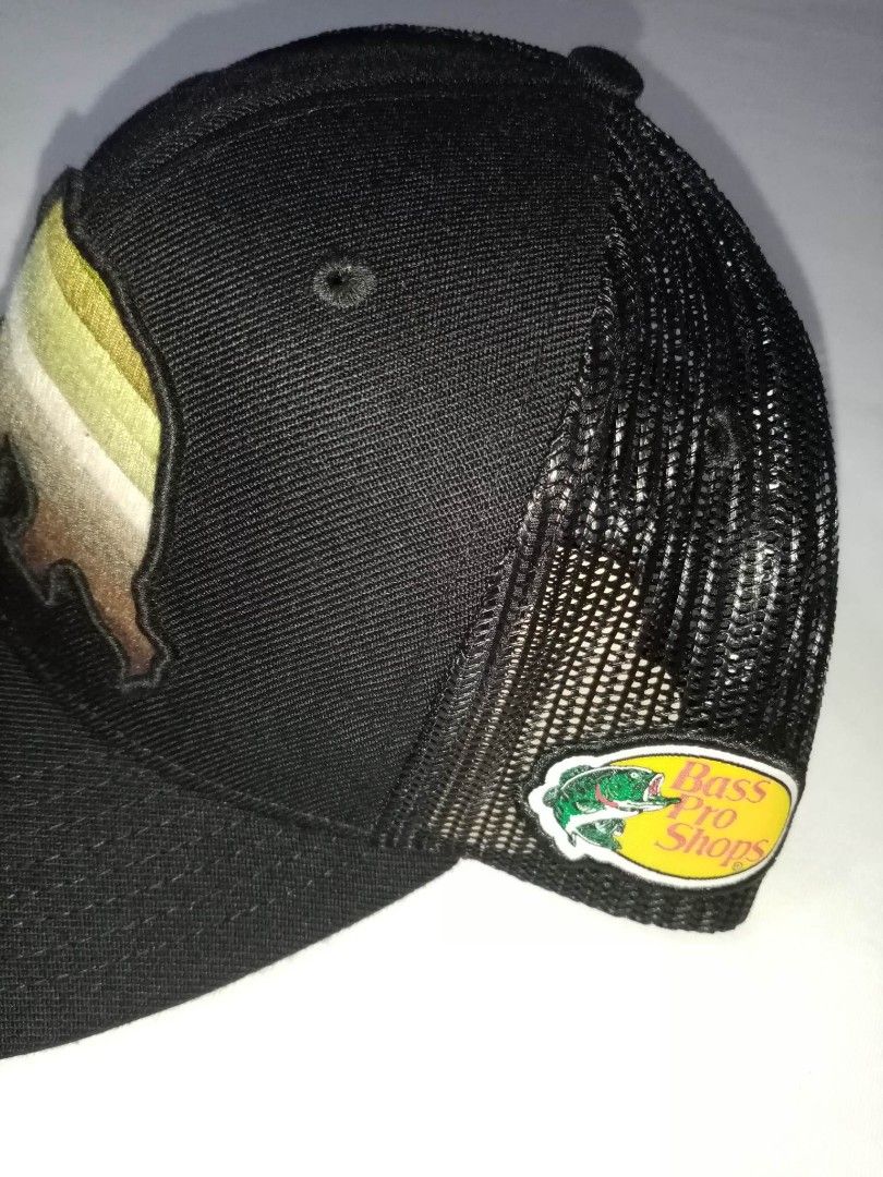 LOCAL CROWNS X BASS PRO SHOPS BLACK TRUCKER HAT, Men's Fashion, Watches ...