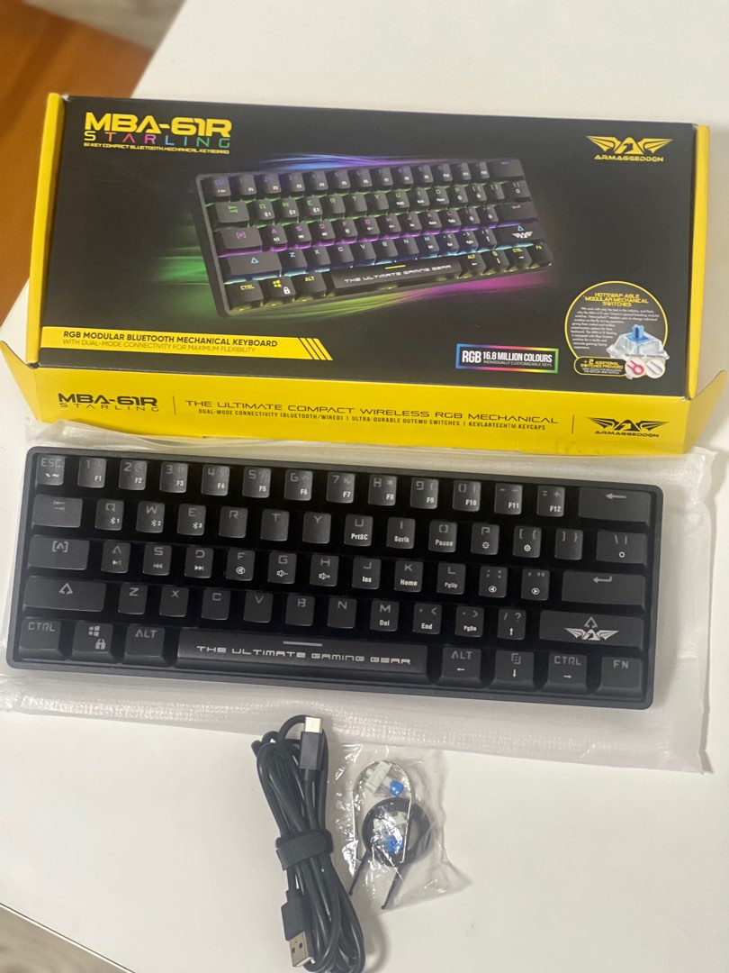 MBA-61R Starling Black Armaggeddon Bluetooth Mechanical Keyboard ...