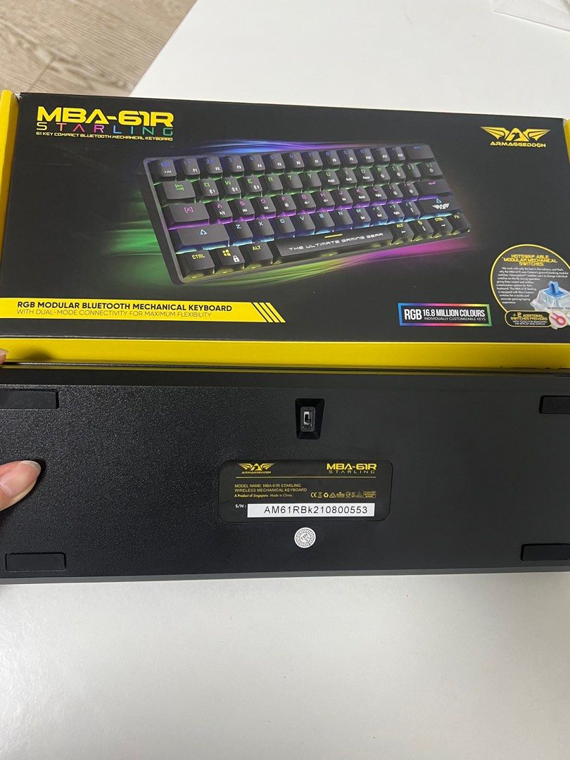 MBA-61R Starling Black Armaggeddon Bluetooth Mechanical Keyboard ...
