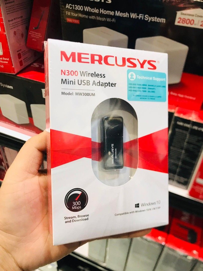 ⭐Mercusys MW300UM N300 Wireless Mini USB Adapter Wifi Adapter Wifi ...