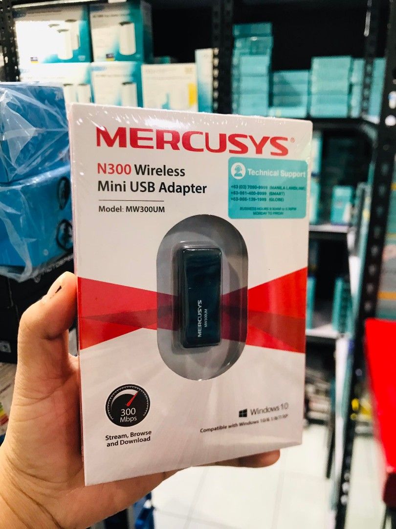 ⭐Mercusys MW300UM N300 Wireless Mini USB Adapter Wifi Adapter Wifi ...