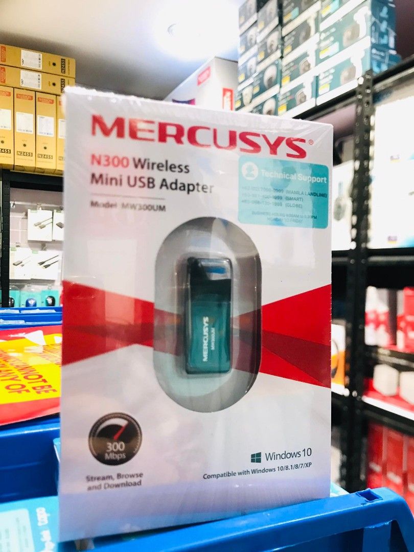 ⭐Mercusys MW300UM N300 Wireless Mini USB Adapter Wifi Adapter Wifi ...