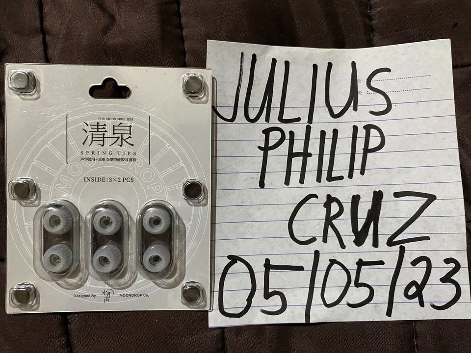 MoonDrop Spring Tips Acoustic waveguide silicone tips (M size), Audio ...