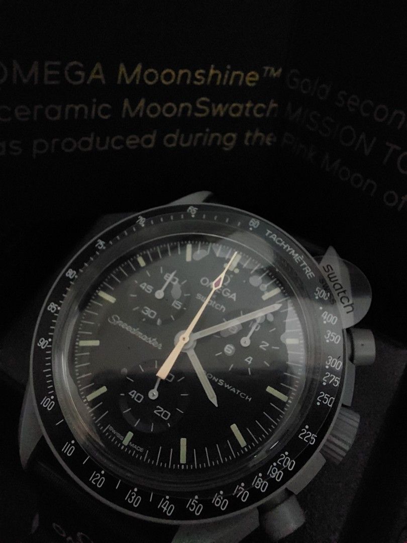 OMEGA X SWATCH MoonSwatch Mission To Moonshine Gold "Pink Full Moon", Luxury, Watches on Carousell
