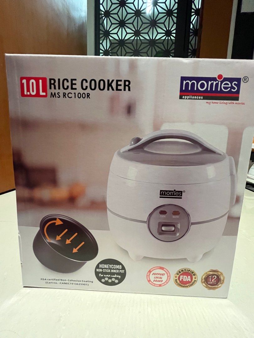 Morries Rice Cooker 1.0L MSRC100R, TV & Home Appliances, Kitchen ...